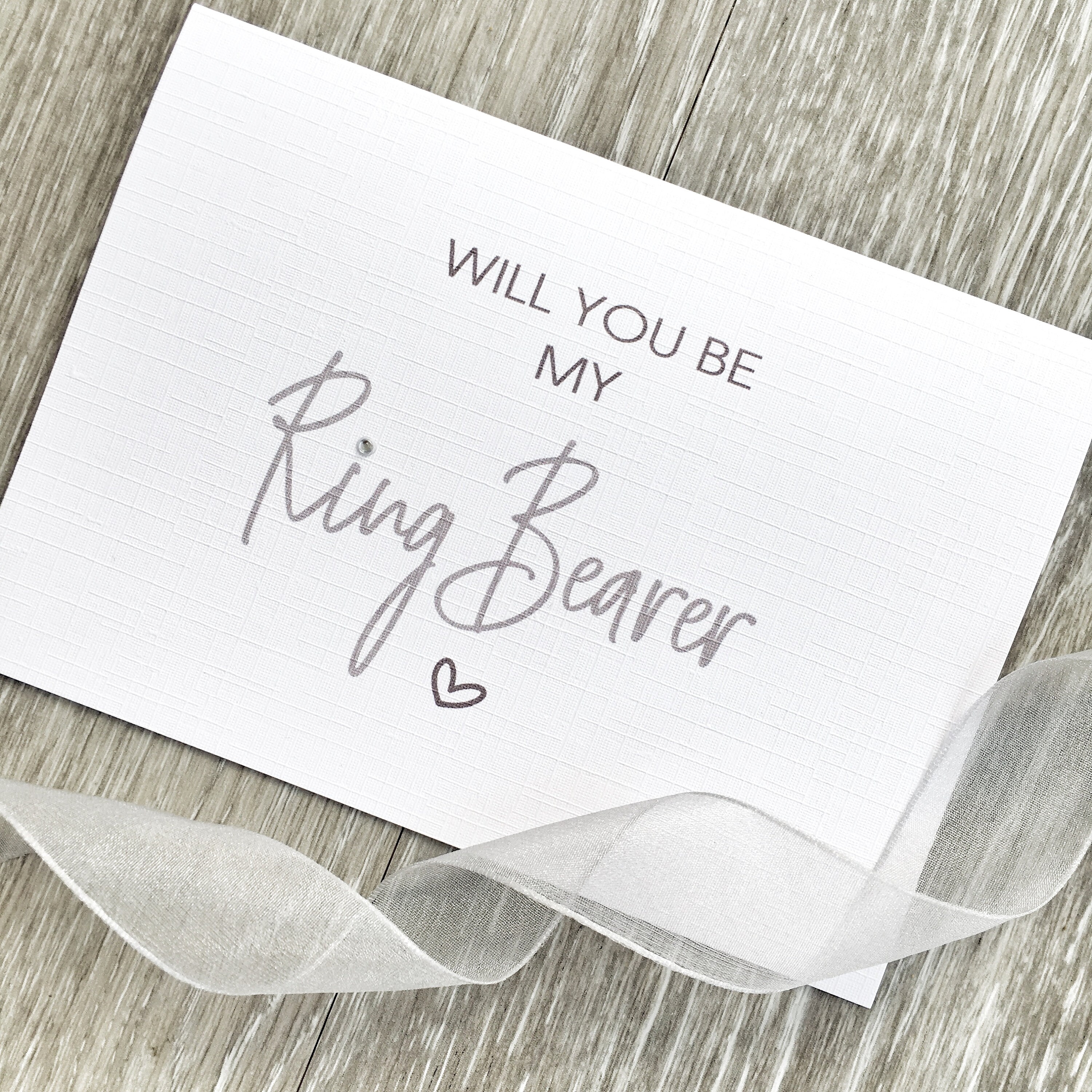 Will You Be My Ring Bearer Card Ring Bearer Card Card for | Etsy UK