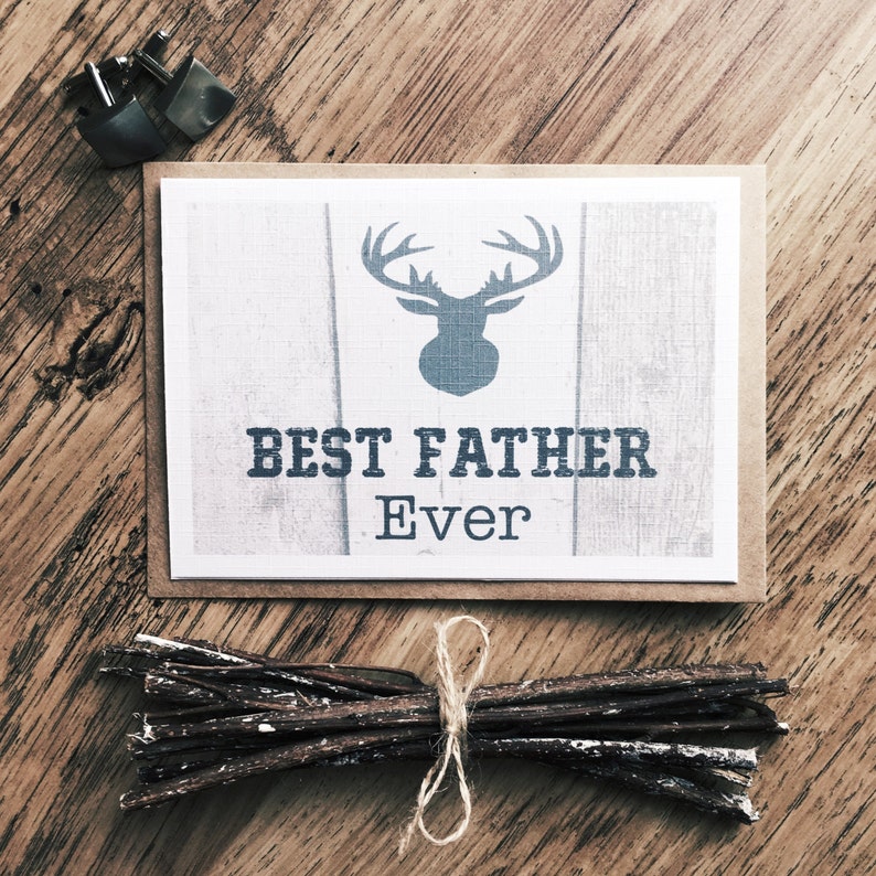 Fathers Day Card Best Dad Fathers Day Cards Best Dad Card | Etsy