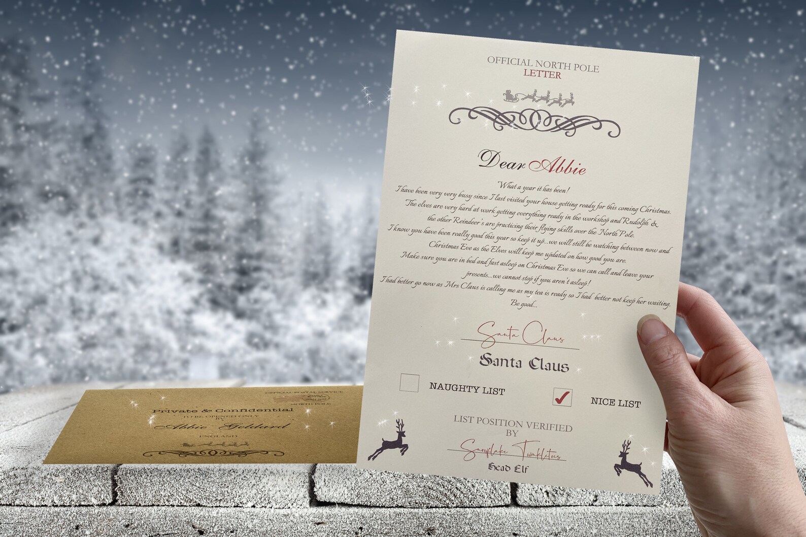 Personalised Santa Letter, Christmas Eve Box Gift, Letter From Santa ...