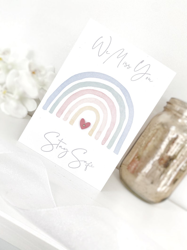 Social Distancing Stay Safe Card, Sending a Hug, Miss You, Kindness ...