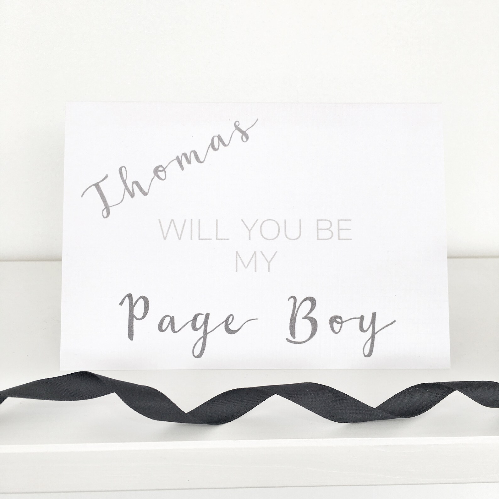 Page Boy Page Boy Card Will You Be Our Page Boy Card Card | Etsy