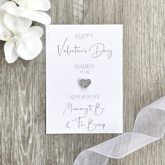 Personalised Daddy Valentine Card Daddy From Bump Daddy to | Etsy