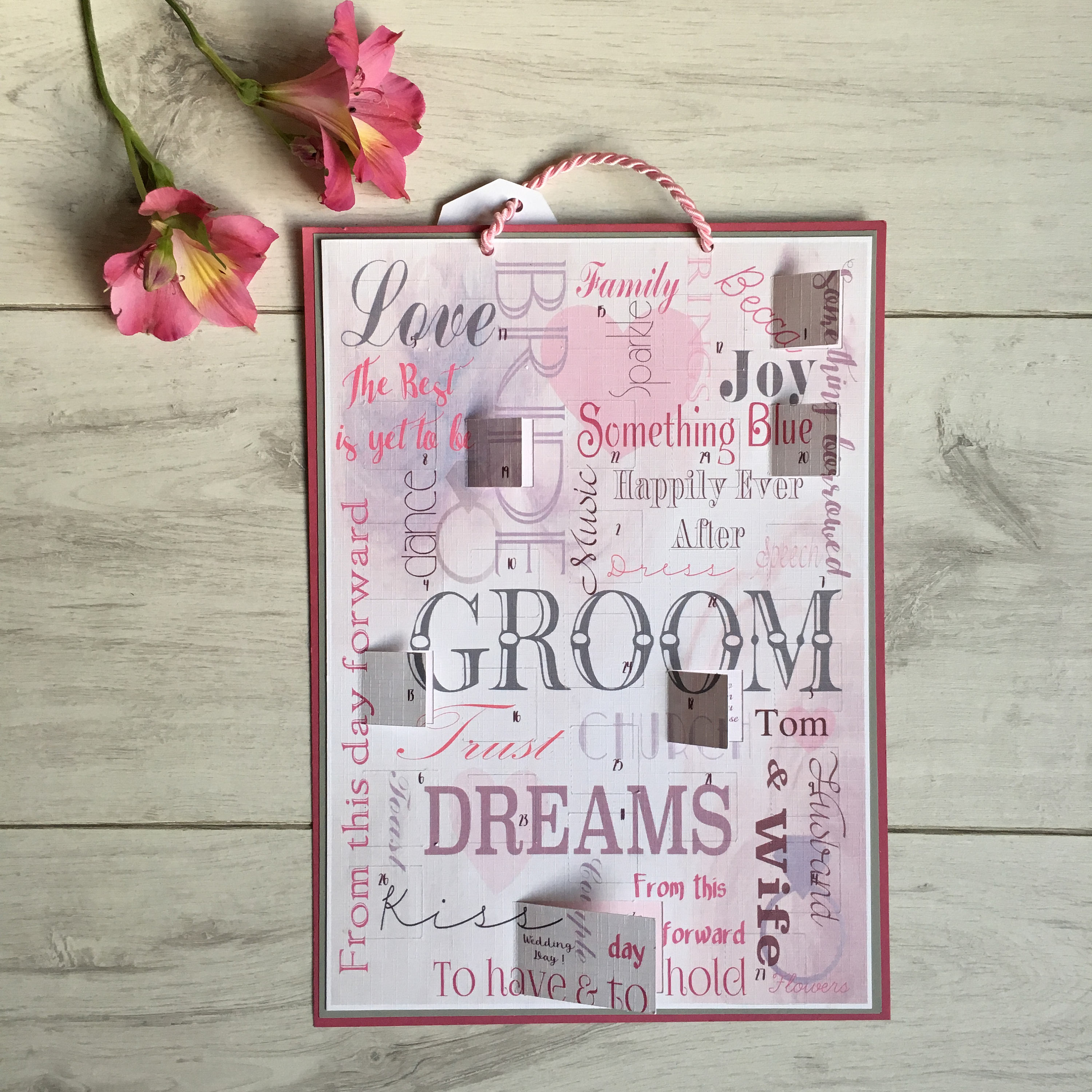 Wedding Advent Calendar Wedding Countdown Advent Calendar - Etsy