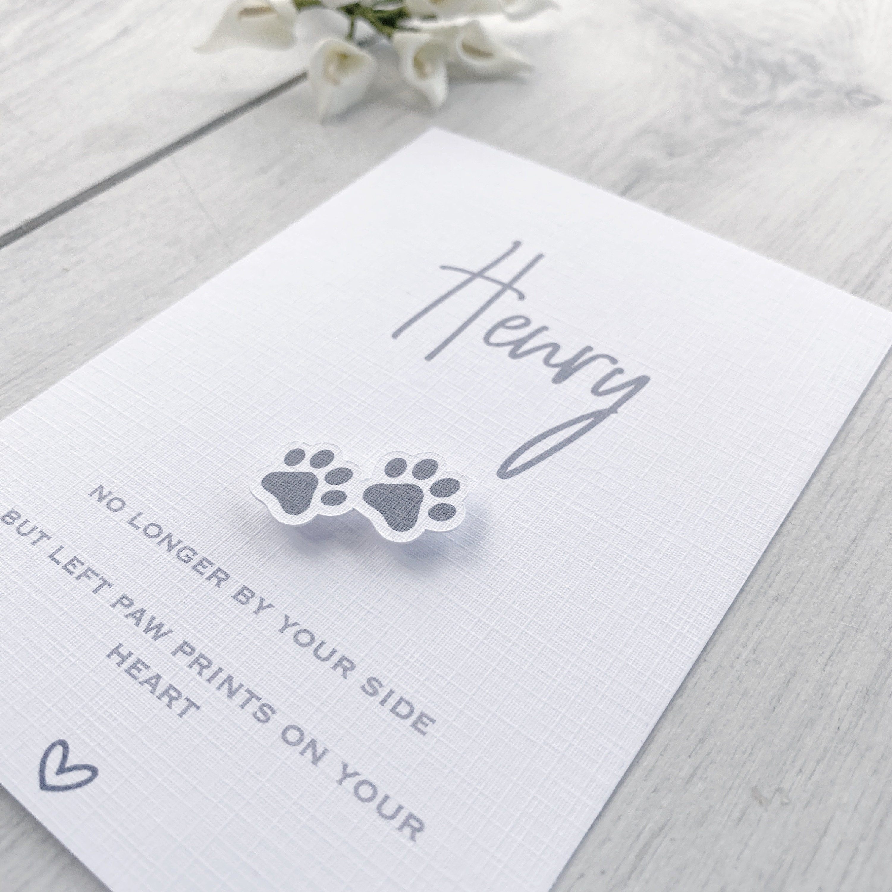 Pet Bereavement Sympathy Card, Loss of a Pet Card, Loss of a Dog or Cat ...