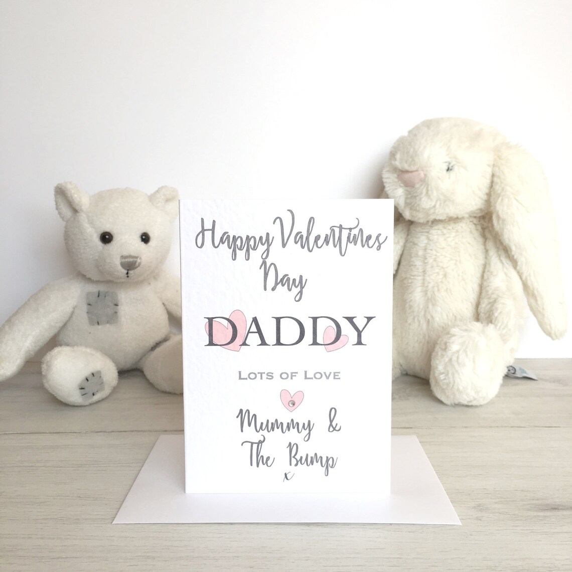 Personalised Daddy Valentine Card Daddy From Bump Daddy to | Etsy