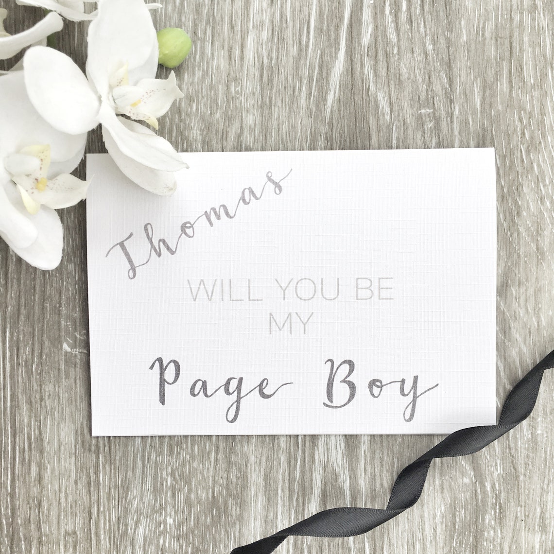 Page Boy Page Boy Card Will You Be Our Page Boy Card Card | Etsy
