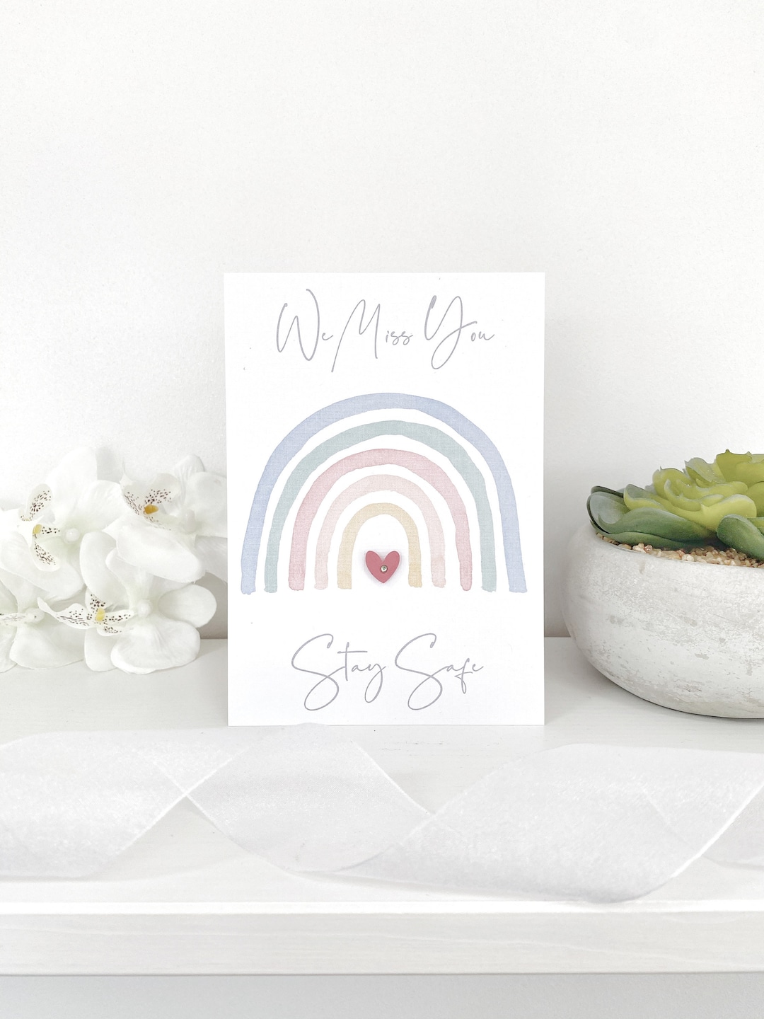 Social Distancing Stay Safe Card, Sending a Hug, Miss You, Kindness ...