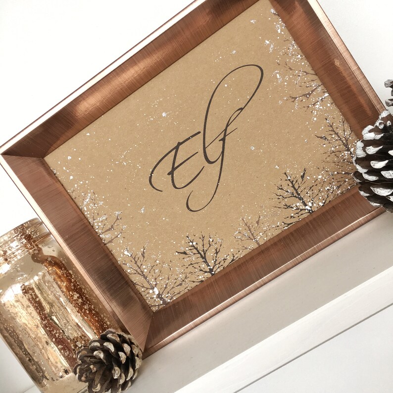 Rustic Winter Wedding Table Name Rustic Winter Wedding Theme - Etsy