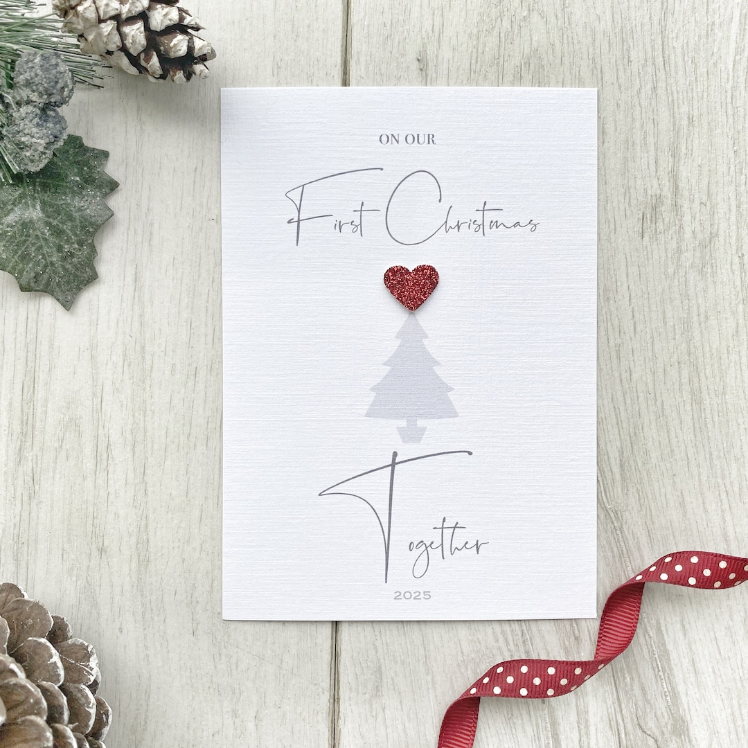 Personalised First Christmas Together Card, First Christmas Card ...