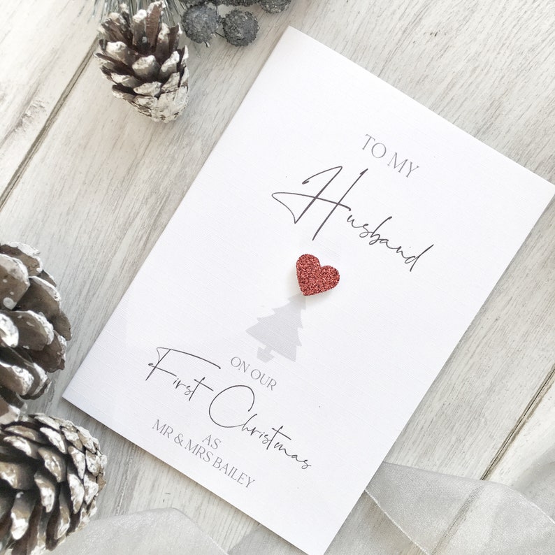Personalised First Christmas Card as my Wife First Christmas | Etsy