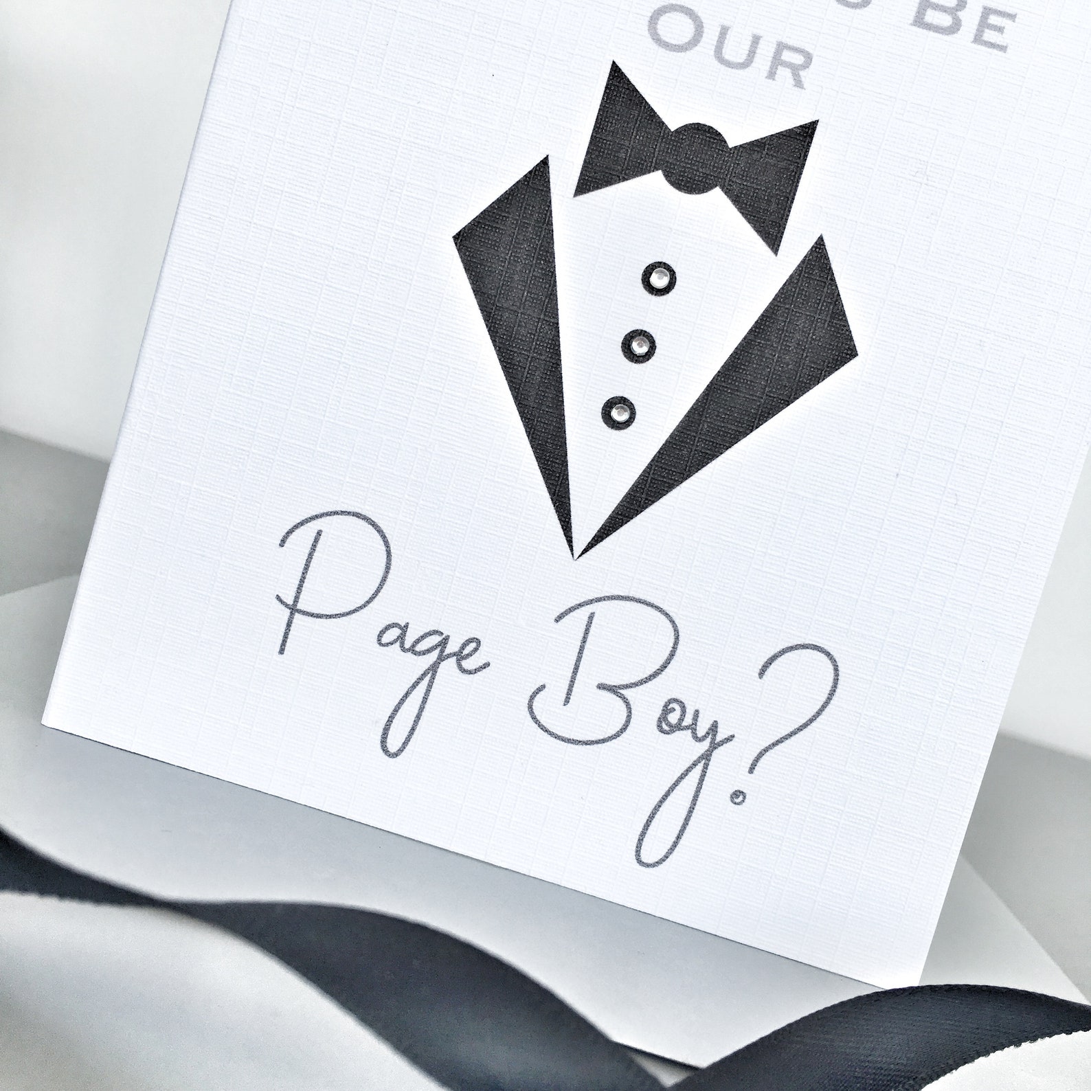 Will You Be My Page Boy Card, Page Boy Card, Card for Page Boy, Be My ...