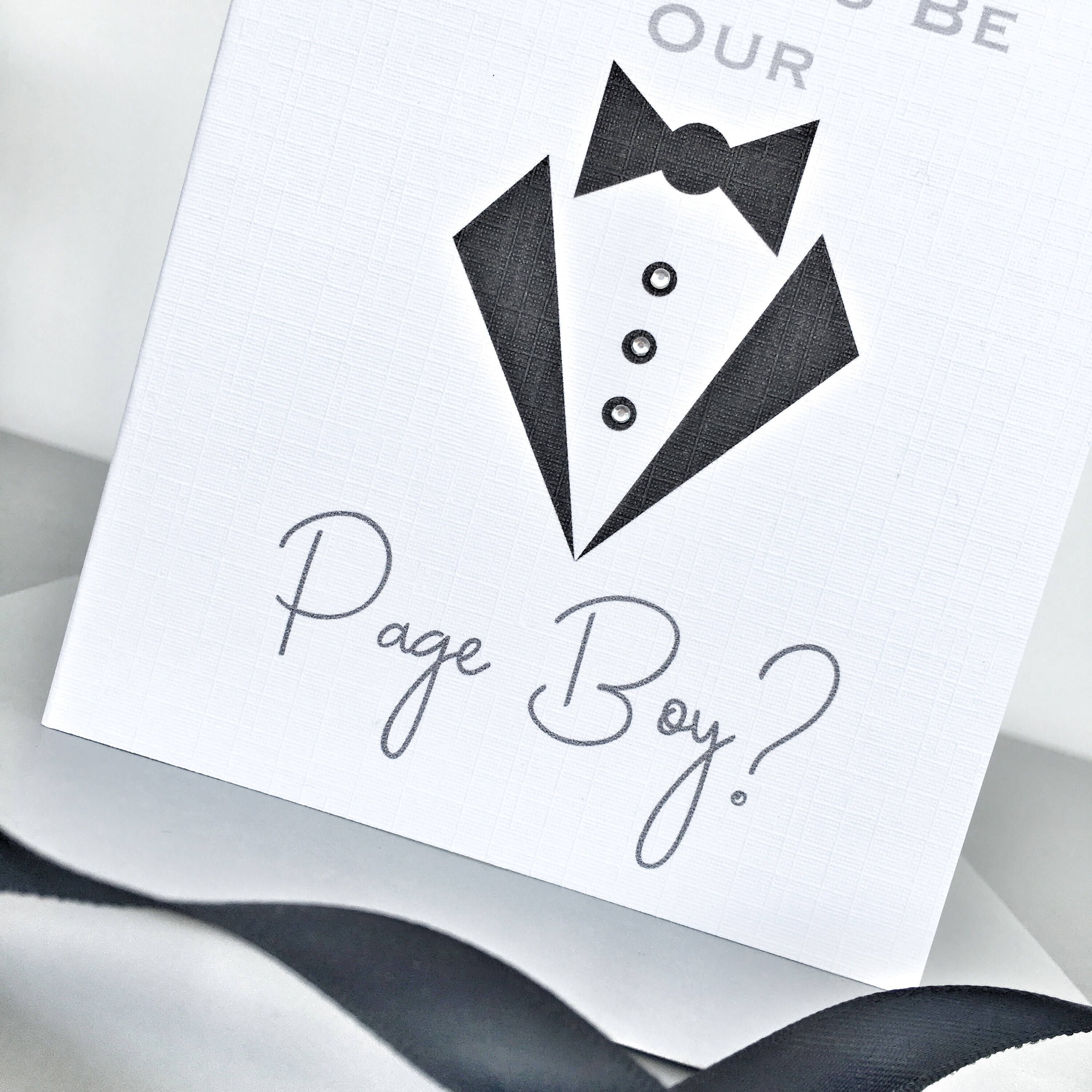 Will You Be My Page Boy Card Page Boy Card Card for Page - Etsy
