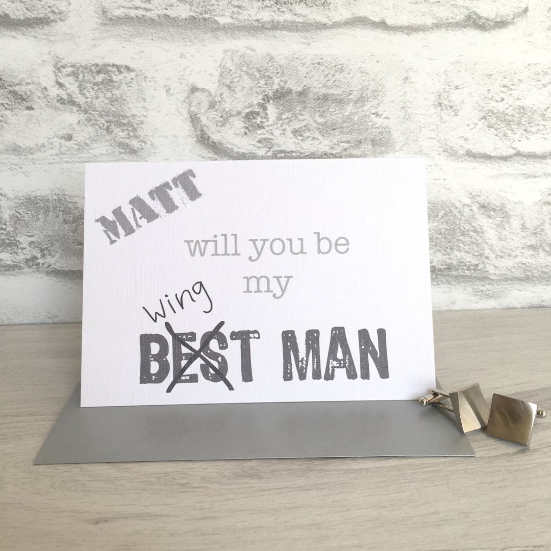Best Man, Best Man Proposal, Will You Be My Best Man Card, Be My Best ...