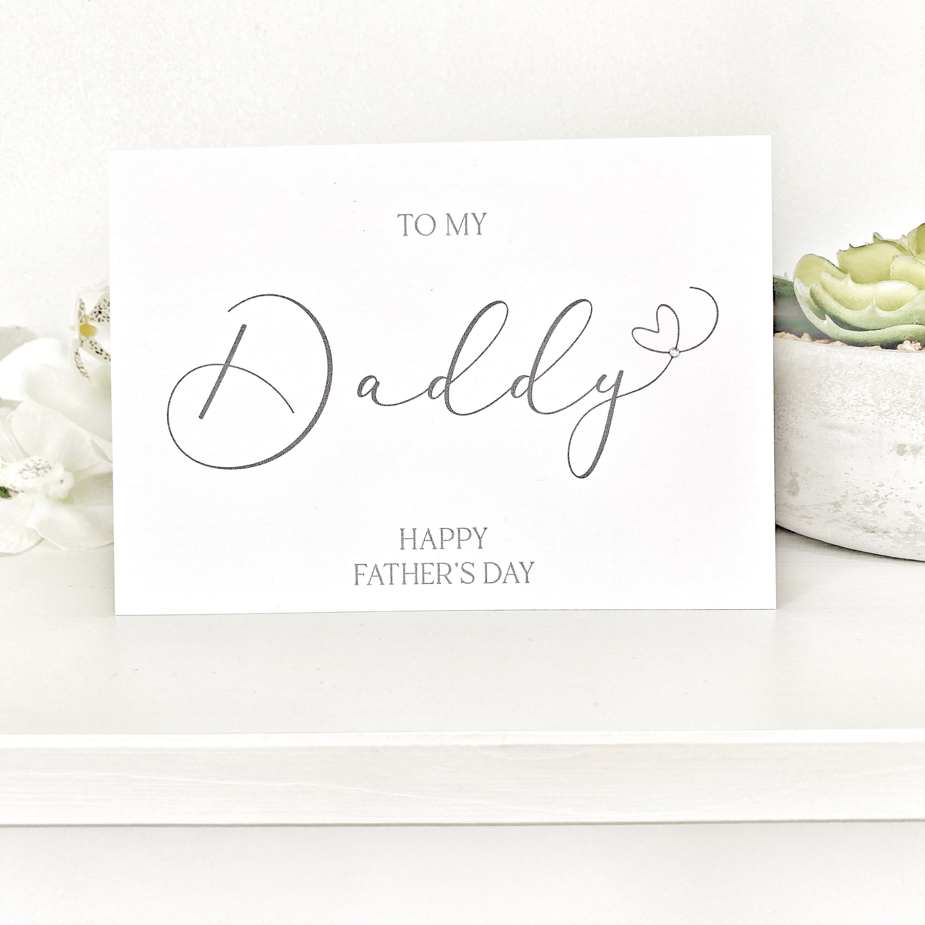 Fathers Day Card, to My Daddy Fathers Day Card, Card for Daddy, Fathers ...