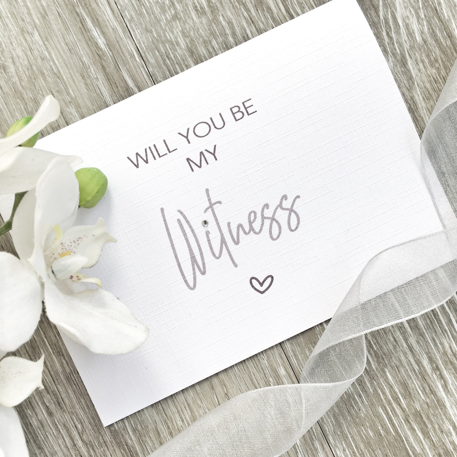 Will You Be My Witness on My Wedding Day Proposal Card - Etsy UK