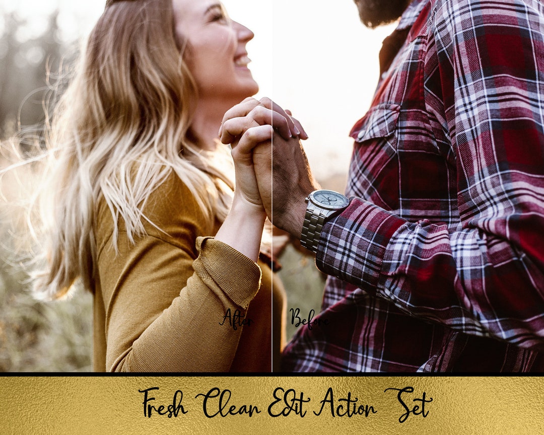 Clean Edit Photoshop Action Set - Etsy