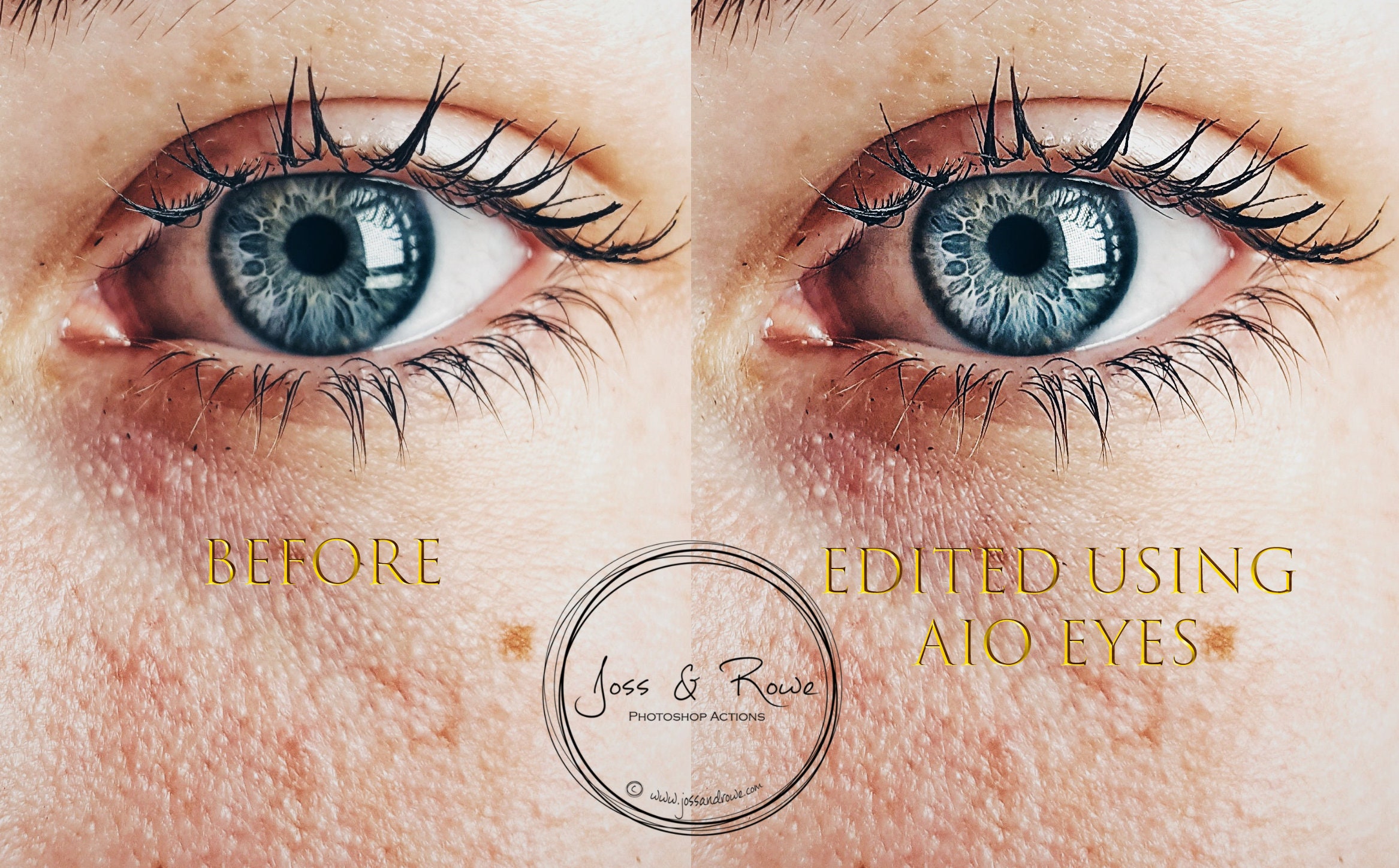 Ultimate Eye Sharpening Photoshop Action Retouch Editing | Etsy