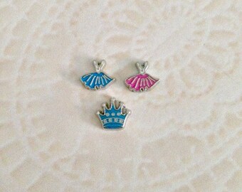 Disney inspired princess floating charms for memory lockets | Etsy