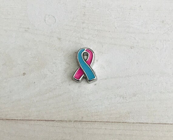 Prenancy Loss and Sids Awareness Ribbon Floating Charm for - Etsy
