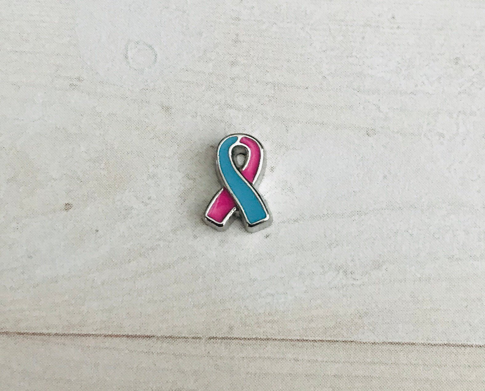 Prenancy Loss and Sids Awareness Ribbon Floating Charm for - Etsy