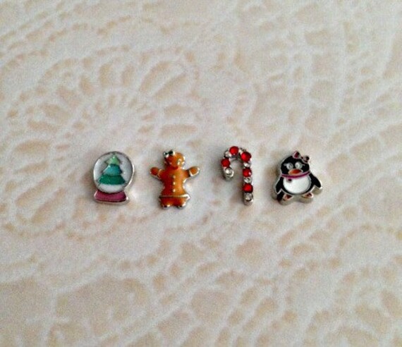 Christmas and Winter floating charms for memory lockets | Etsy