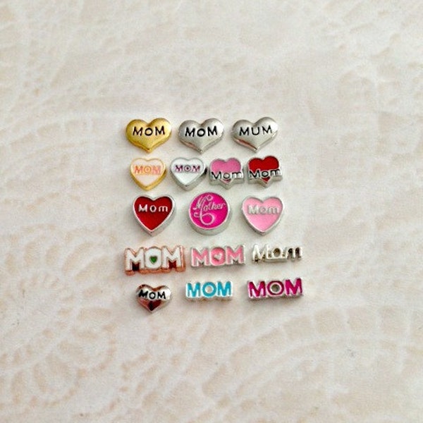 Mom Floating Charm - Etsy