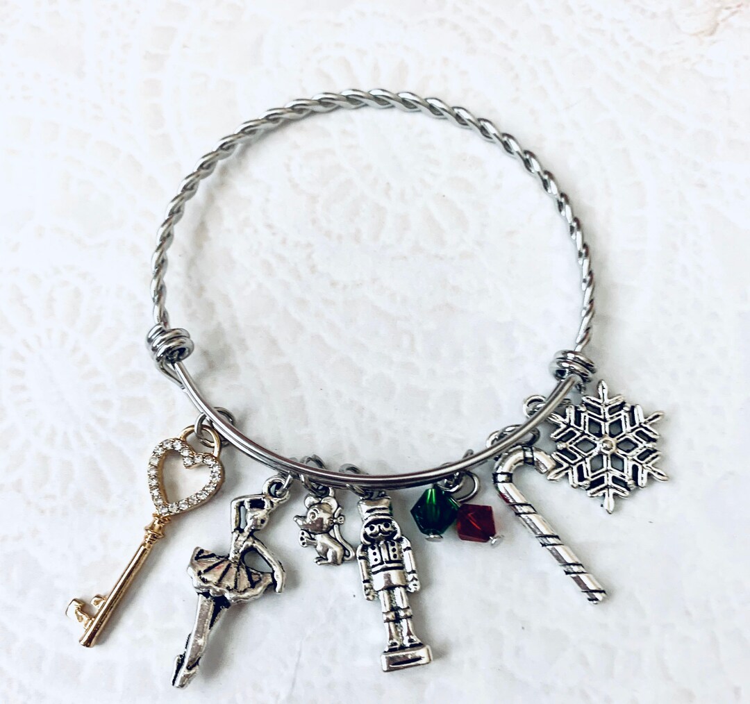 Christmas Nutcracker Bangle Charm Bracelet - Etsy
