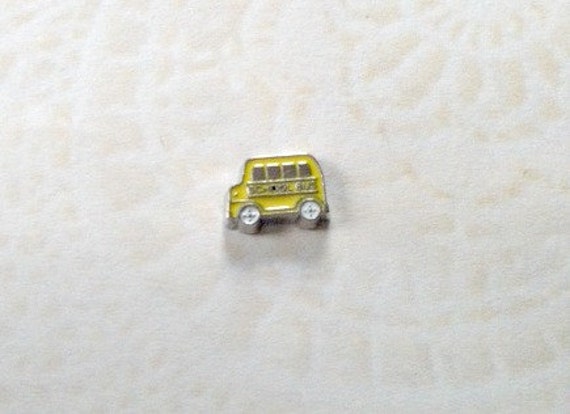 School bus floating charms for memory lockets | Etsy