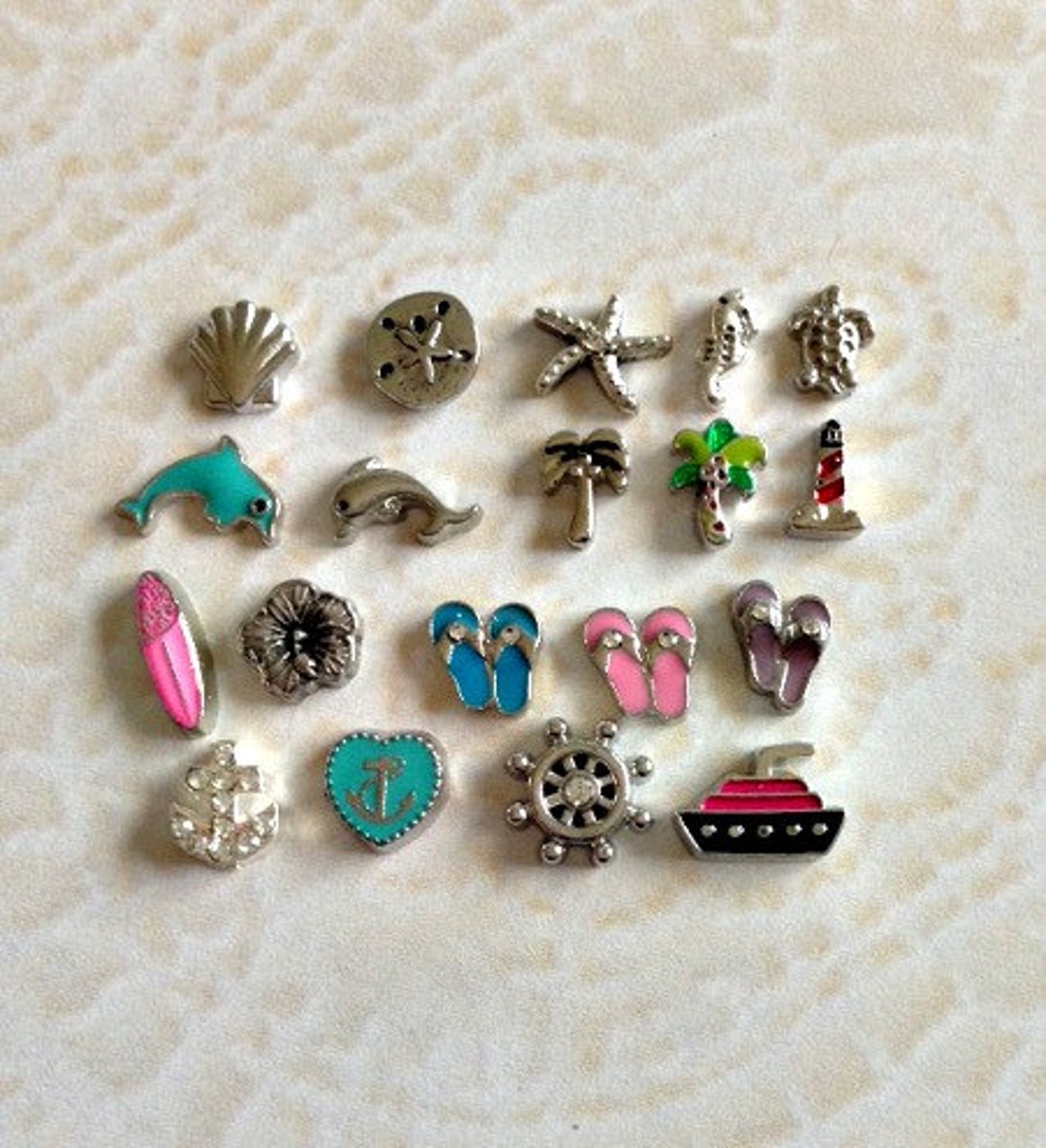 Beach and Ocean Floating Charms for Memory Lockets - Etsy
