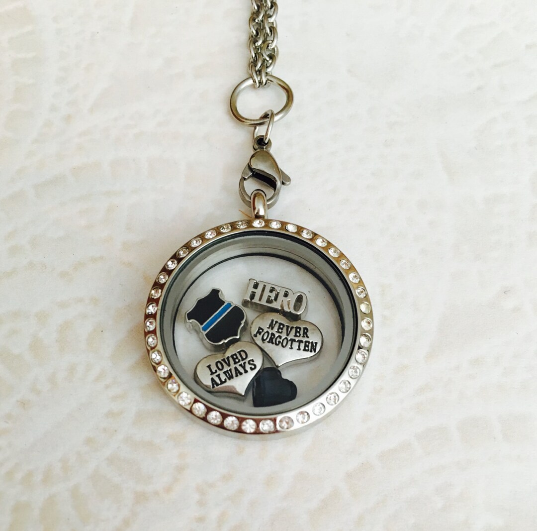 Fallen Hero Memory Locket Stainless Steel With Choice of Stainless ...