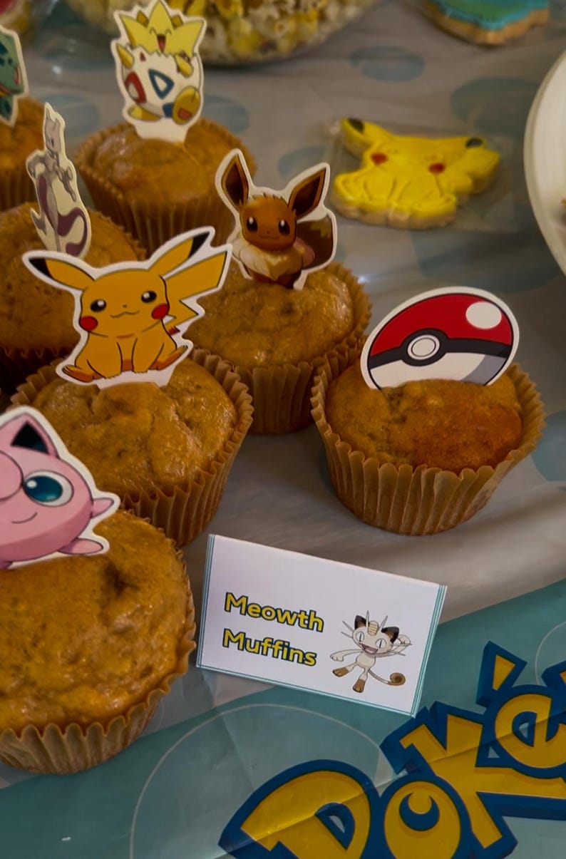 Pokemon Party Food Labels - Digital File - Etsy