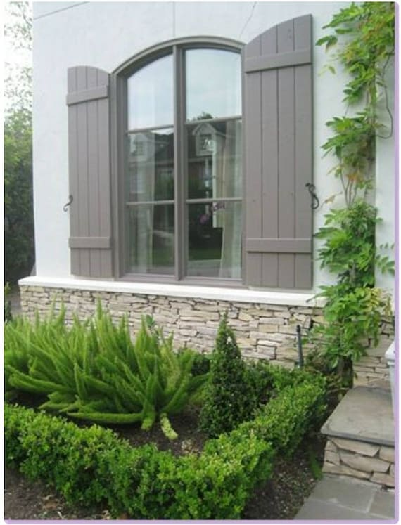 Arched Board and Batten Shutters Etsy
