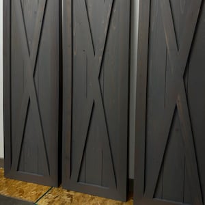 Architectural Shutters Farmhouse Style With X Cross Design - Etsy