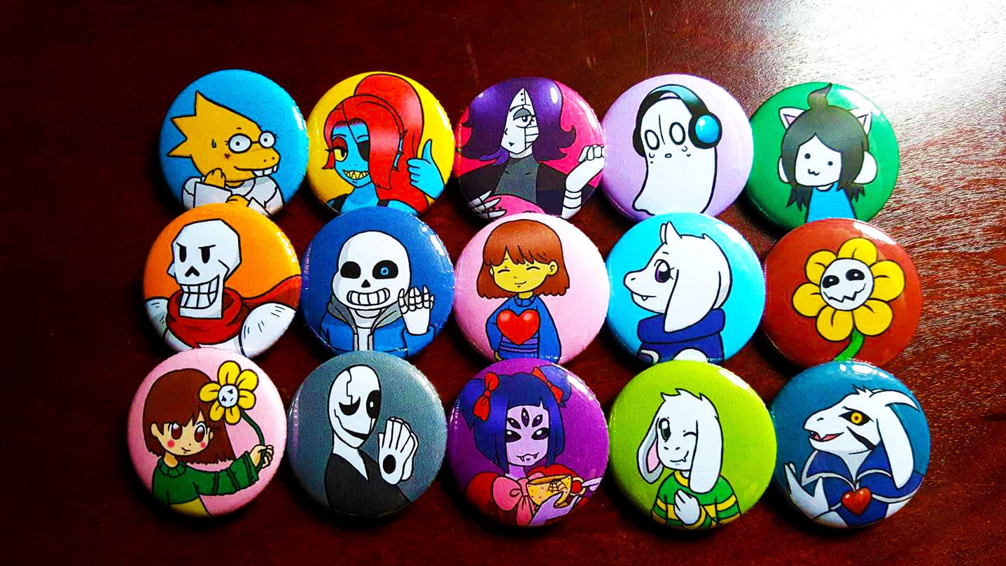 Undertale Menu Buttons