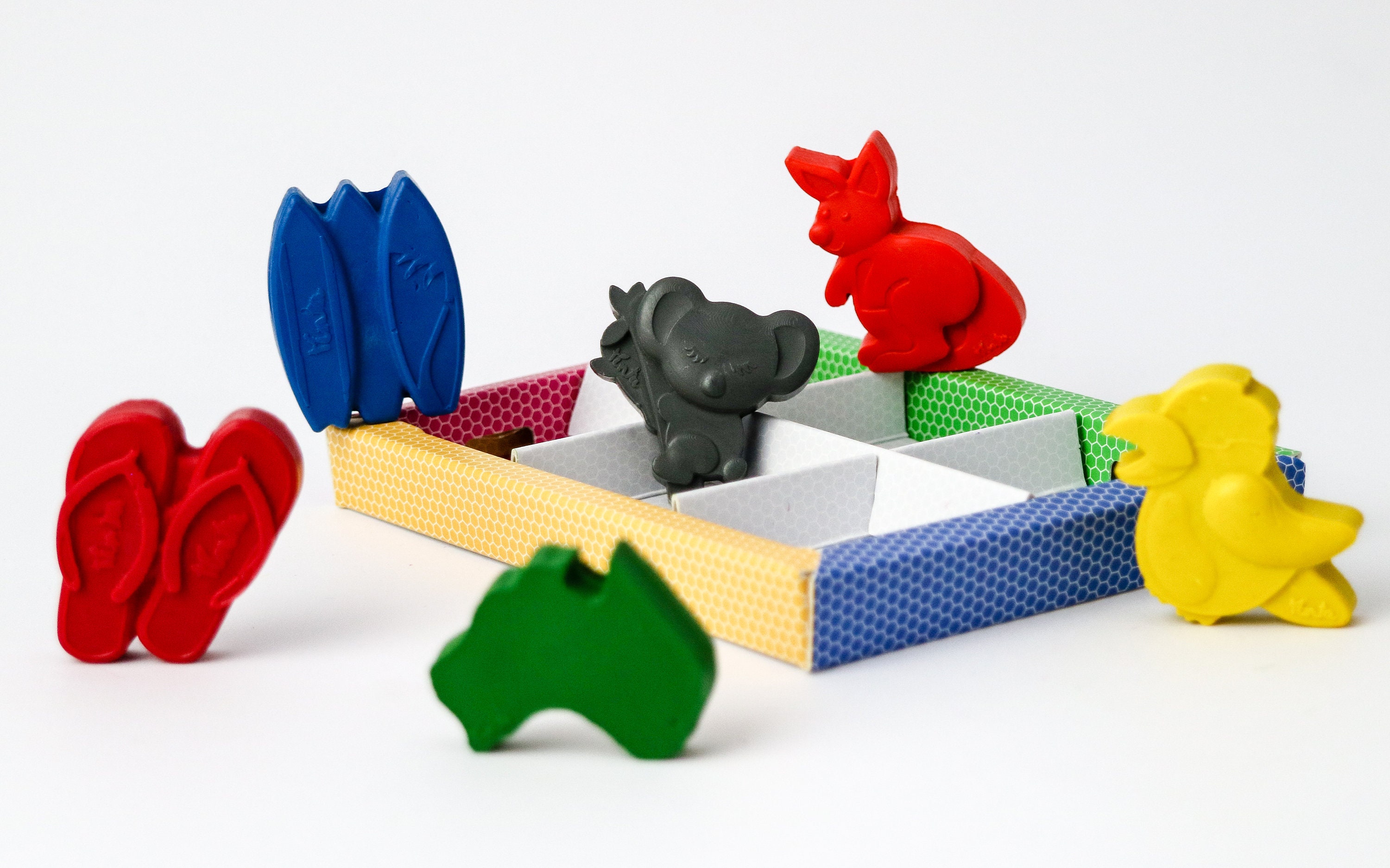 Aussie Bush and Beach Crayons Koala Kangaroo Kookaburra - Etsy