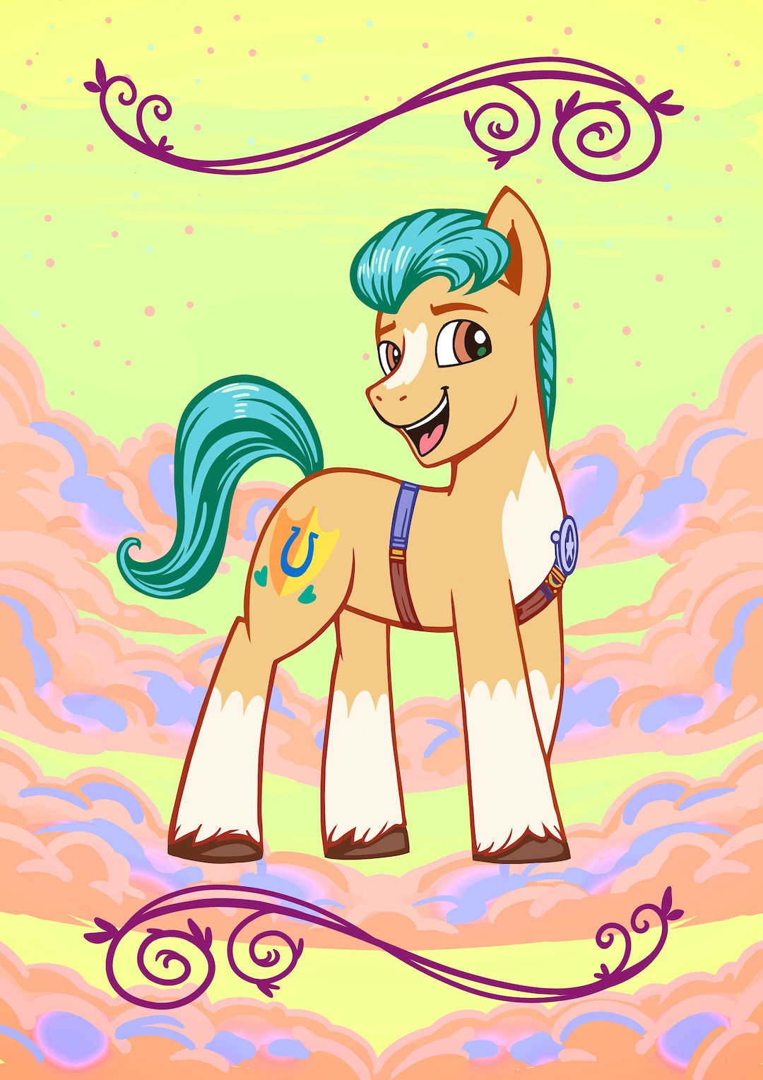 My Little Pony G5 Hitch Trailblazer Character Print - Etsy