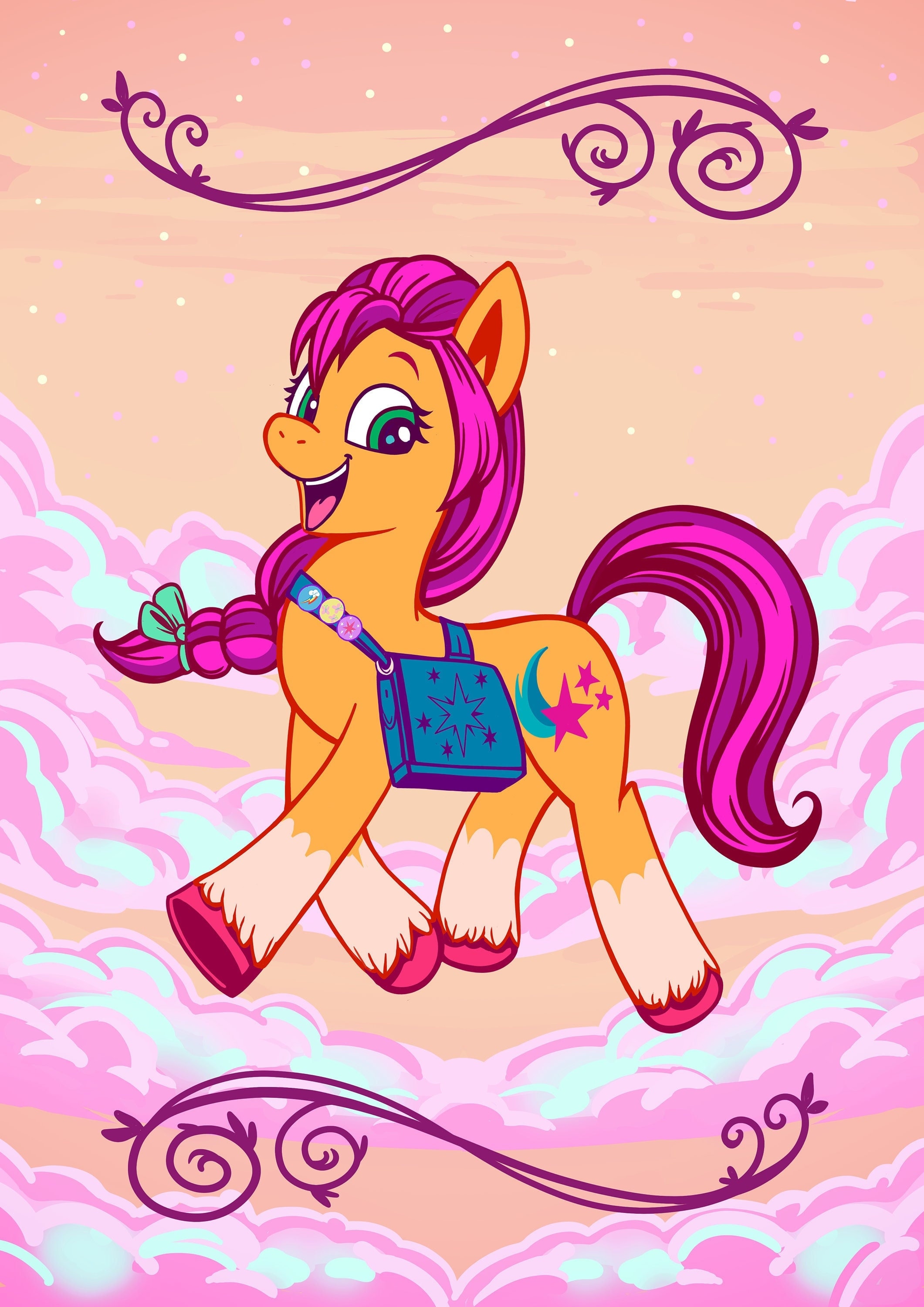 My Little Pony G5 Sunny Starscout Character Print - Etsy