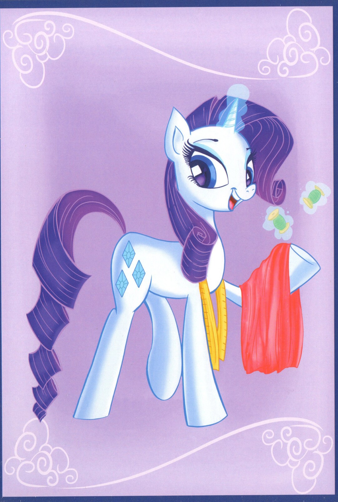 My Little Pony Rarity Character Print/ Physical/download - Etsy