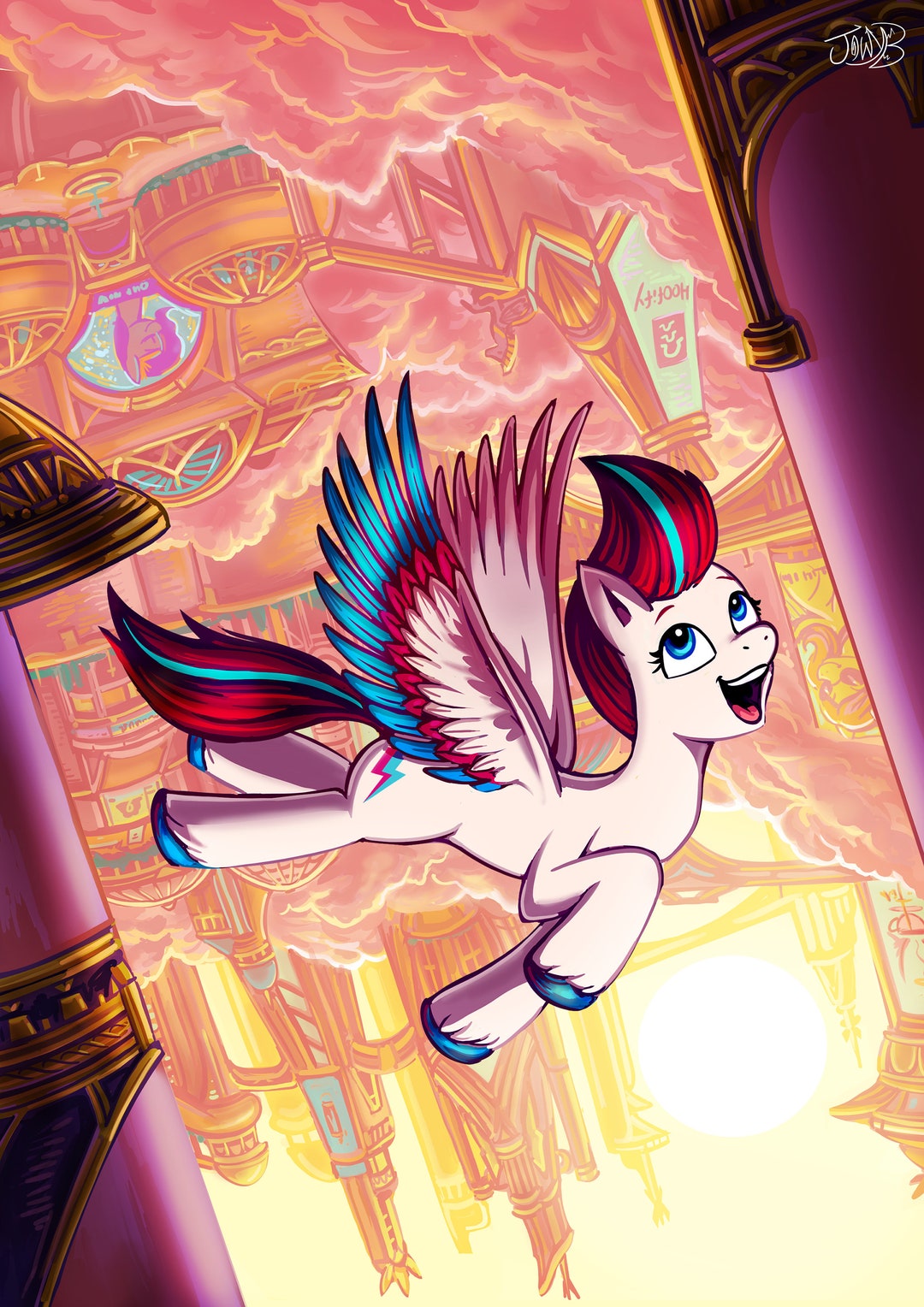 My Little Pony G5 Zipp Storm Flying Character Print - Etsy
