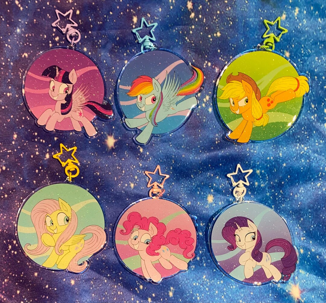My Little Pony. Mlp Charms, Mane 6 , G4 Pony Charms - Etsy