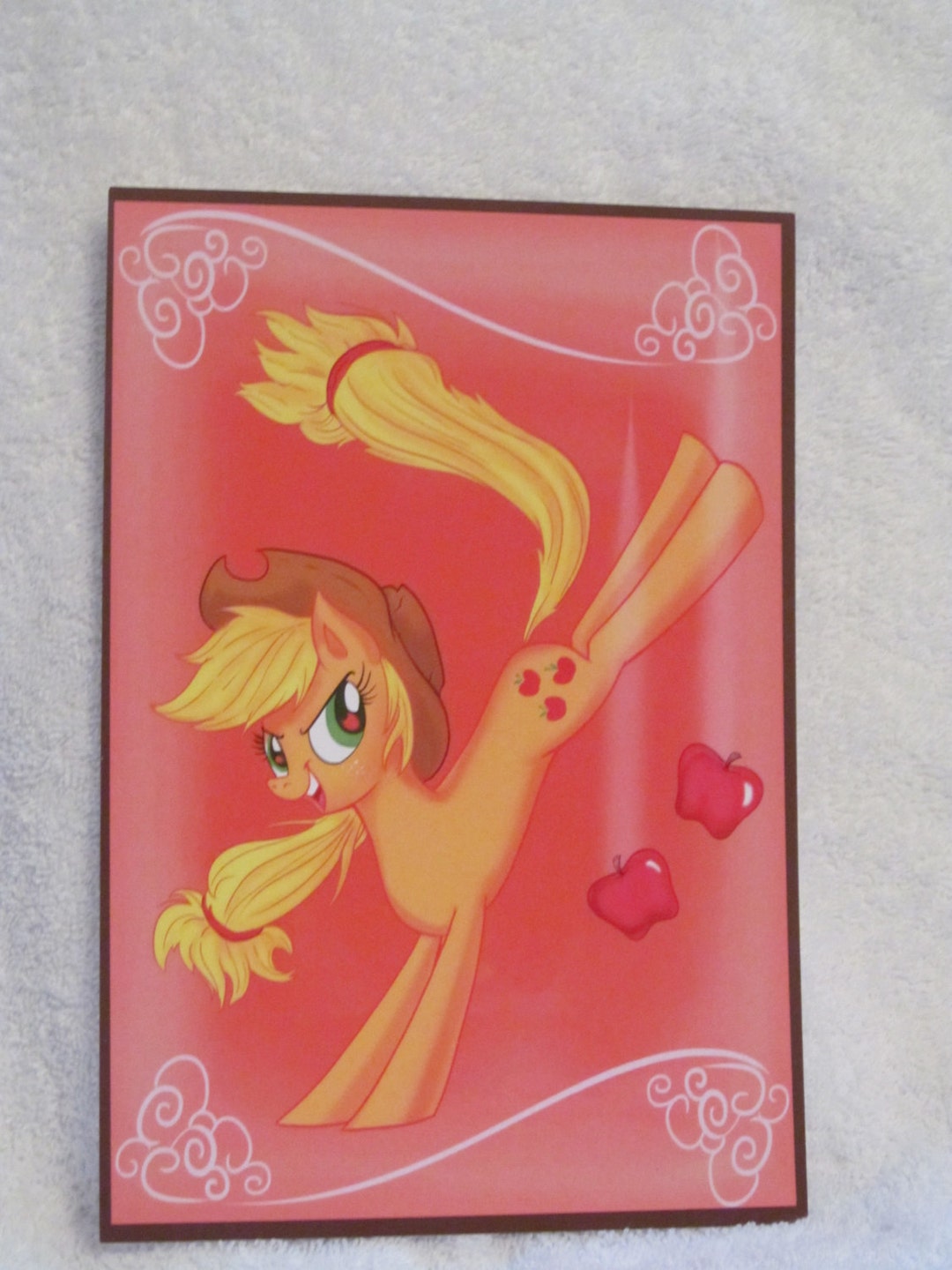 Apple Jack - My Little Pony - Brony Character - Just Over A5 Size - - Etsy