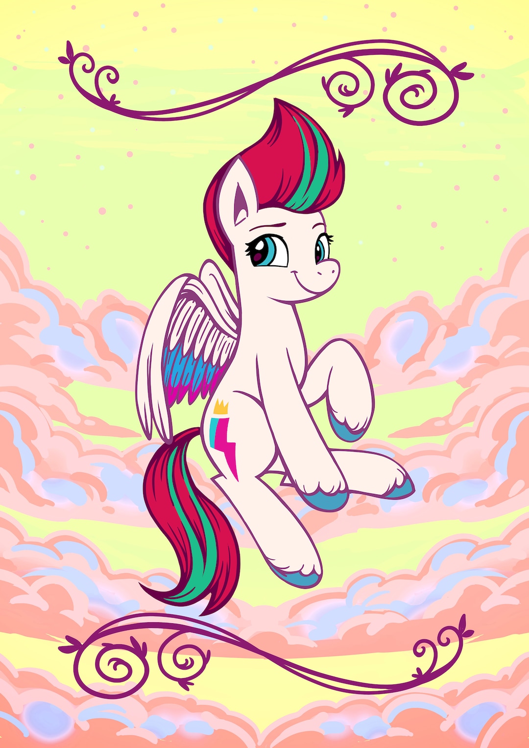 My Little Pony G5 Zipp Storm Character Print - Etsy