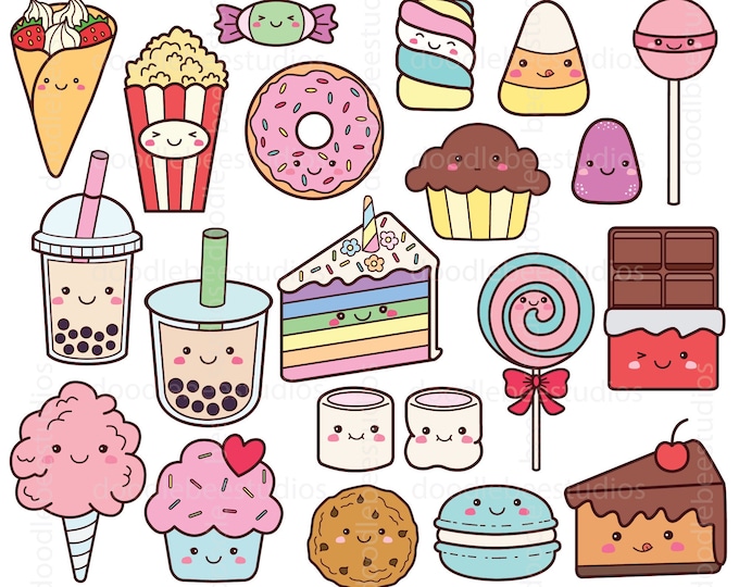 Kawaii Coffee Clipart, Cute Coffee Clipart, Cute Drinks Clipart, Cute ...