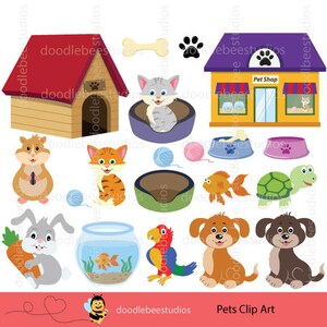 Pets Clipart, Pets Clip Art, Cute Pets Download, Digital Pets, Animals ...