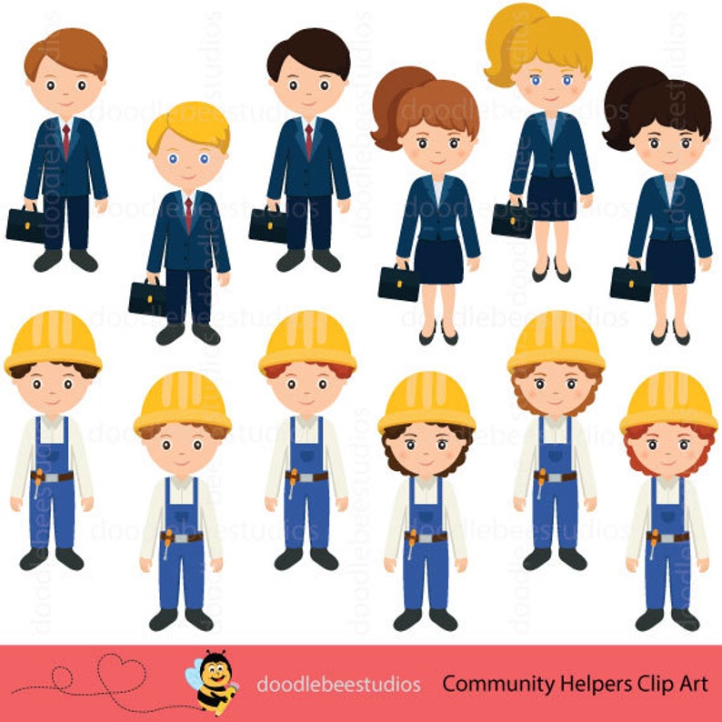 Community Helpers Clipart Community ClipartCareer Day | Etsy
