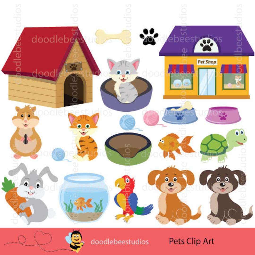 Pets Clipart, Pets Clip Art, Cute Pets Download, Digital Pets, Animals ...
