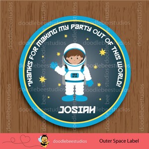Outer Space Favor Tags, Astronaut Favor Tags, Astronaut Labels, Outer ...