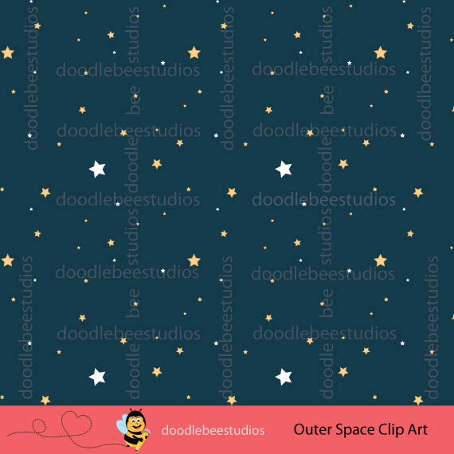 Outer Space Clipart Outer Space Digital Download Astronauts - Etsy