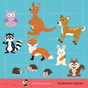 Woodlands Forest Animals Clipart, Forest Animals Clip Art, Forest ...