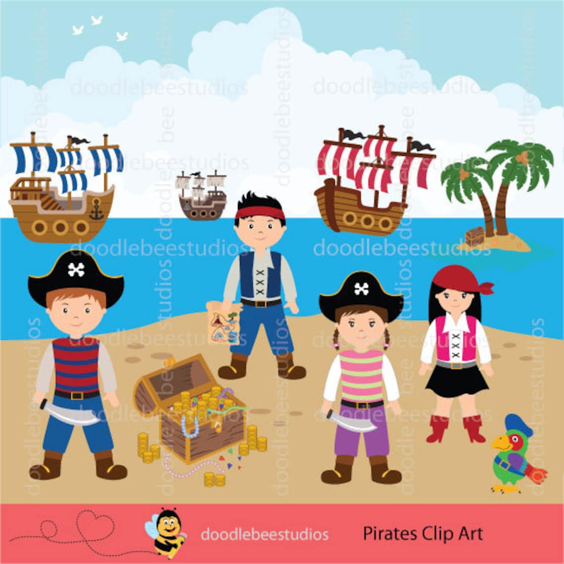 Pirates Clipart Pirates Clip Art Pirate Clipart Pirate Clip - Etsy
